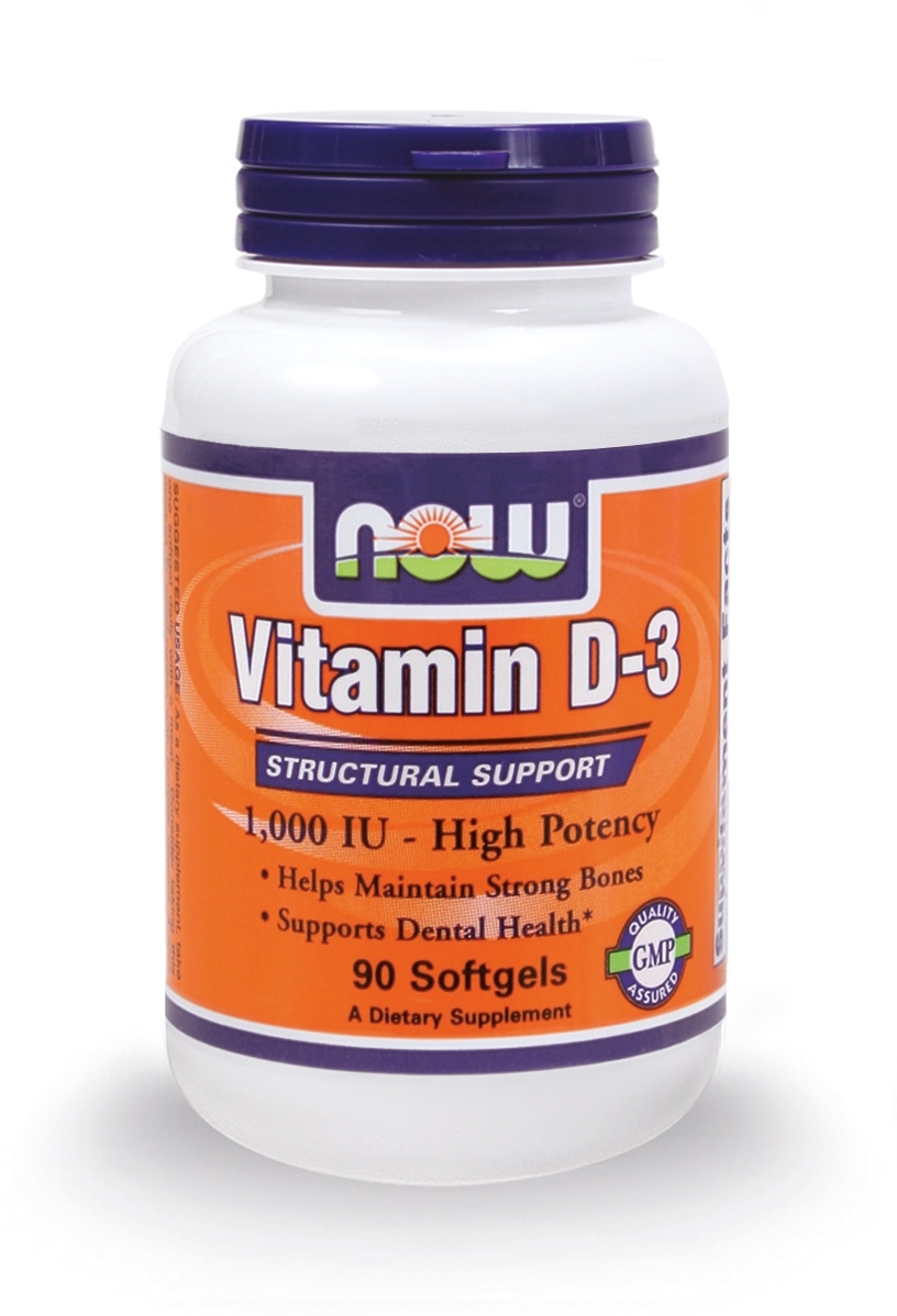NOW VIT-D3 1000IU 90 softgels - PharmaDirect.gr