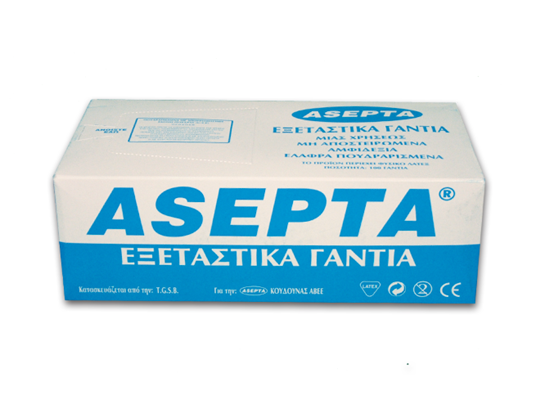 ASEPTA ΓΑΝΤΙΑ LATEX ΠΟΥΔΡΑ MEDIUM - PharmaDirect.gr