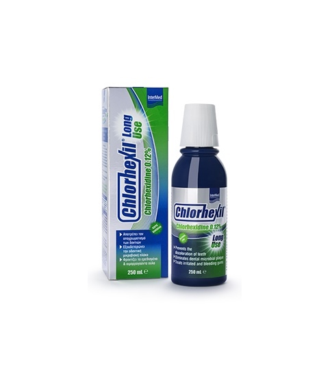 INTERMED Chlorhexil 0.12% Mouthwash - Long Use 250ml - PharmaDirect.gr