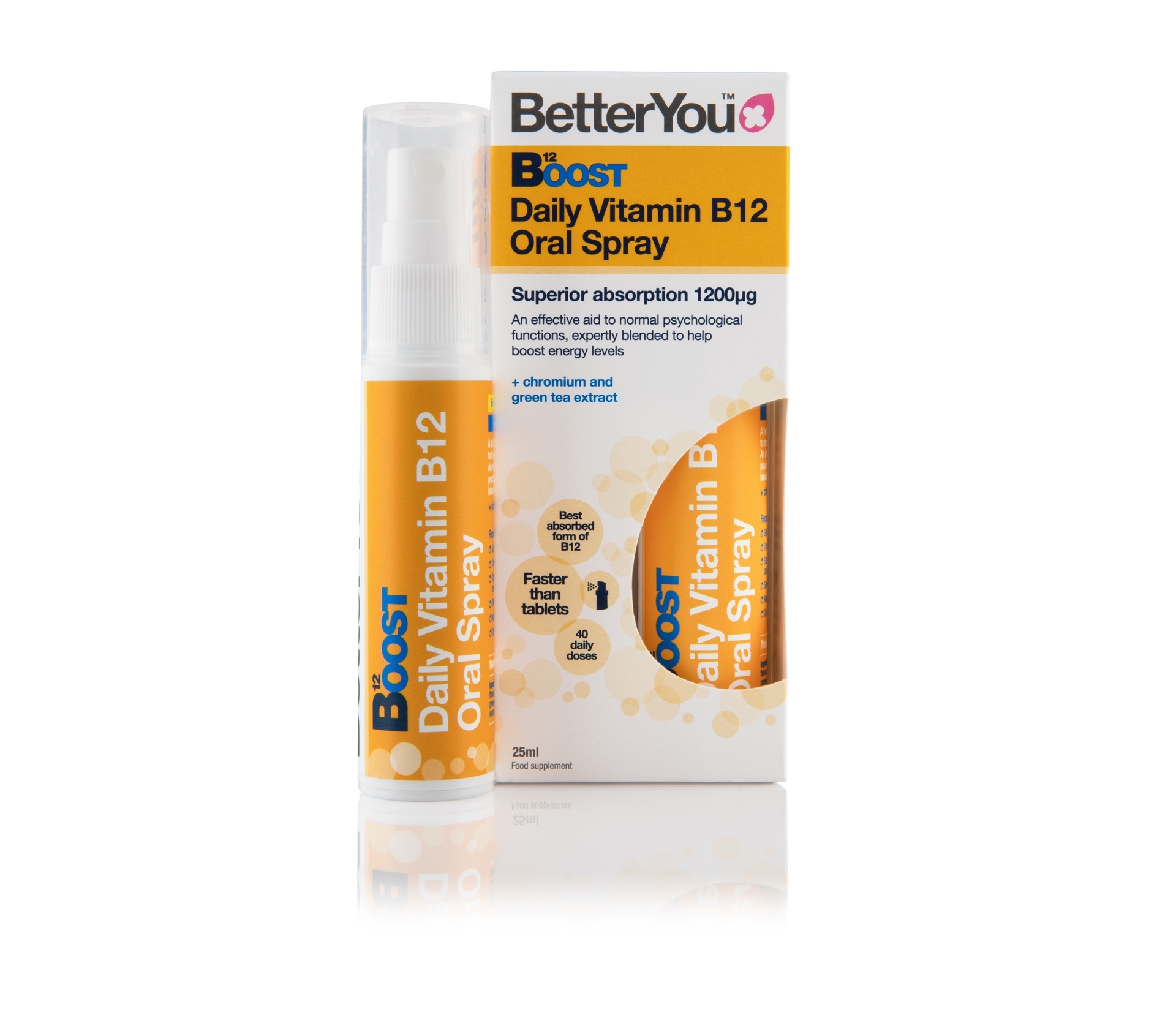 BETTERYOU Boost B12 Daily Vitamin B12 Oral Spray 25ml - PharmaDirect.gr