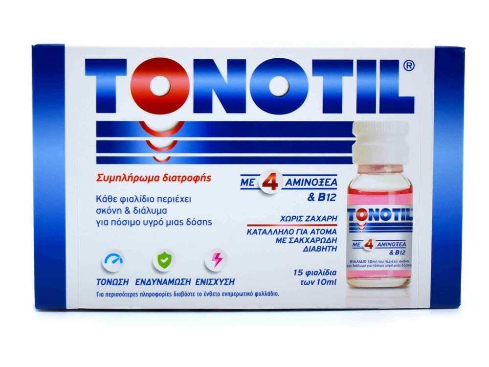 Tonotil με 4 Αμινοξέα 15 φιαλίδια * 10ml - PharmaDirect.gr