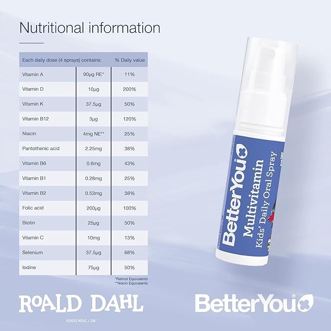 Better You Multivitamin Kids Daily Oral Spray 25ml - PharmaDirect.gr